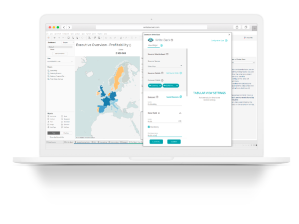 Write-Back Server for Tableau - Input data, Write now!