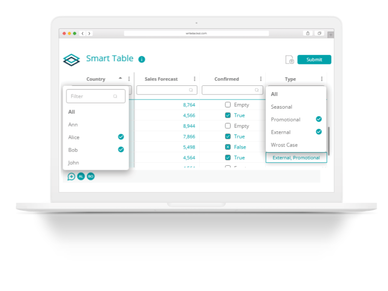 Write-Back Server for Tableau - Input data, Write now!
